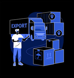 Export control abstract concept Royalty Free Vector Image