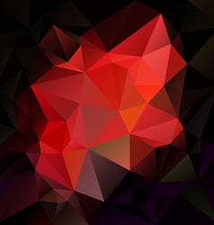 Red pink gradient abstract polygon triangular Vector Image