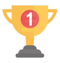First position trophy Royalty Free Vector Image