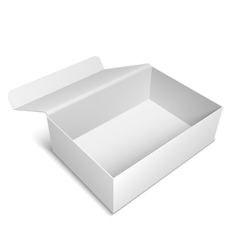 Empty white notebook template Royalty Free Vector Image