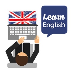 Learn english design Royalty Free Vector Image
