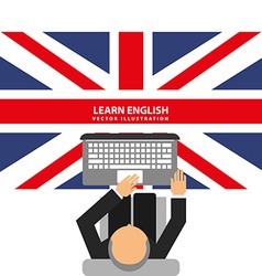 Learn english design Royalty Free Vector Image