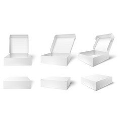 Empty open packaging box Royalty Free Vector Image