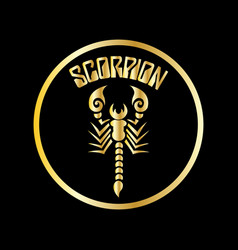 Sign of the zodiac scorpio Royalty Free Vector Image
