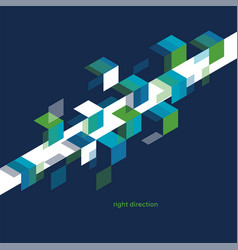 Abstract speed skaters from splash watercolors Vector Image