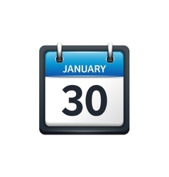 Calendar icon with month time symbol flat agenda Vector Image