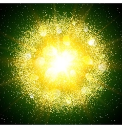 Abstract gold explosion Royalty Free Vector Image