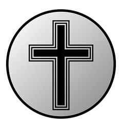 Mosque button on white Royalty Free Vector Image