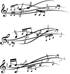 Music notes background Royalty Free Vector Image