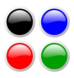 Colored buttons Royalty Free Vector Image - VectorStock