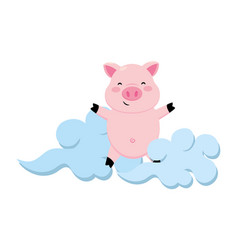 Pig smiling icon Royalty Free Vector Image - VectorStock