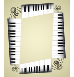 Border template with musical instruments Vector Image