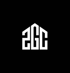 Bgr letter logo design on black background Vector Image
