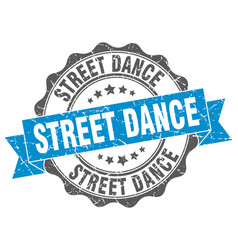 Street dance stamp Royalty Free Vector Image - VectorStock