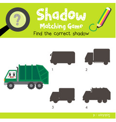 Shadow matching game shape 2 Royalty Free Vector Image