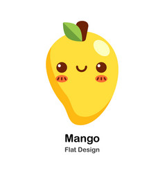 Mango smile Royalty Free Vector Image - VectorStock