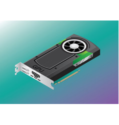 Isometric gpu Royalty Free Vector Image - VectorStock