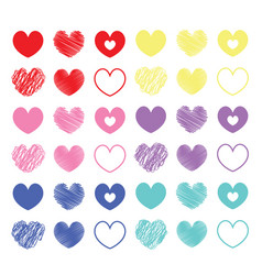 Hearts Royalty Free Vector Image - VectorStock