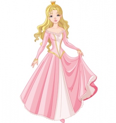 Beautiful princess Royalty Free Vector Image - VectorStock