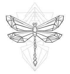 Polygonal folded wings Royalty Free Vector Image