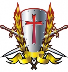 Heraldic composition Royalty Free Vector Image