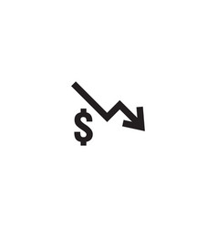 Money icon on white background dollar and cash Vector Image
