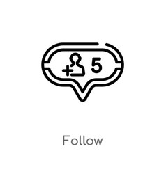 Outline famous icon isolated black simple line Vector Image