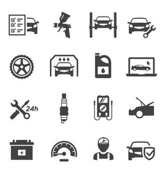 Car repair auto service mechanic characters Vector Image