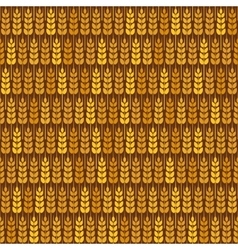 Golden wheat seamless pattern Royalty Free Vector Image
