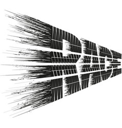 Circle track perspective Royalty Free Vector Image