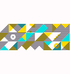 Simple banner square modules Royalty Free Vector Image