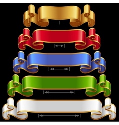 Color ribbons set Royalty Free Vector Image - VectorStock