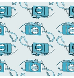 Vintage seamless pattern with camera Royalty Free Vector