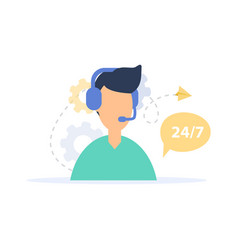 Technical support isometric Royalty Free Vector Image