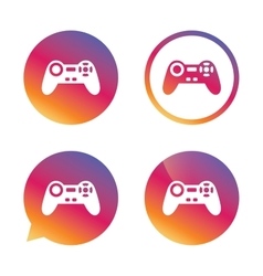 Dont play Joystick sign icon Video game symbol Vector Image
