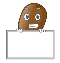 Grinning with board kiwifruit slices in the shape Vector Image