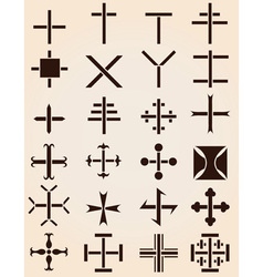 Jerusalem cross Royalty Free Vector Image - VectorStock