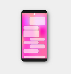 Message text box mobile phone screen Royalty Free Vector