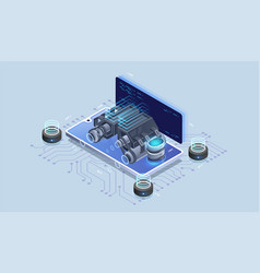 Web engine programming tools software Royalty Free Vector