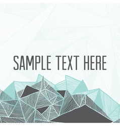 Abstract geometric background square frame Vector Image