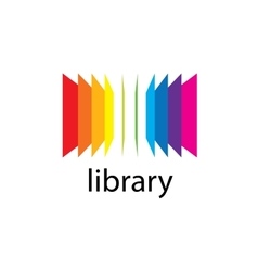 Key to knowledge logo with books Royalty Free Vector Image