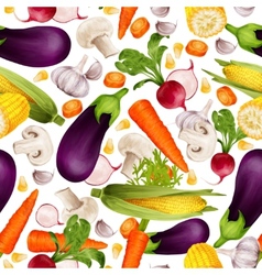 Vegetables seamless pattern Royalty Free Vector Image