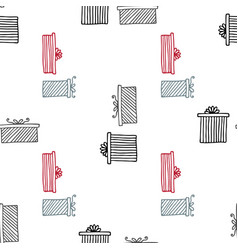 Seamless pattern with gift boxes wallpaper Vector Image