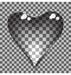 Shiny bubble heart Royalty Free Vector Image - VectorStock