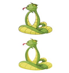 Cute snake holding sign Royalty Free Vector Image