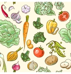 Vegetables posterscientific article heading Vector Image