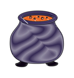 Witches cauldron with potion halloween Royalty Free Vector
