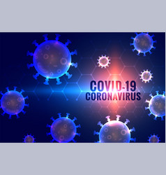 Coronavirus covid-19 pandemic background with Vector Image
