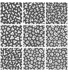 Pattern with numbers Royalty Free Vector Image