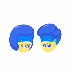 Crossed out flag of russia in the sign stop Vector Image